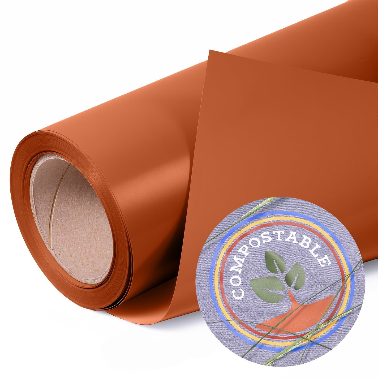 Siser PureHT 19.66" x 30FT Roll Autumn Orange - Compostable Heat ...