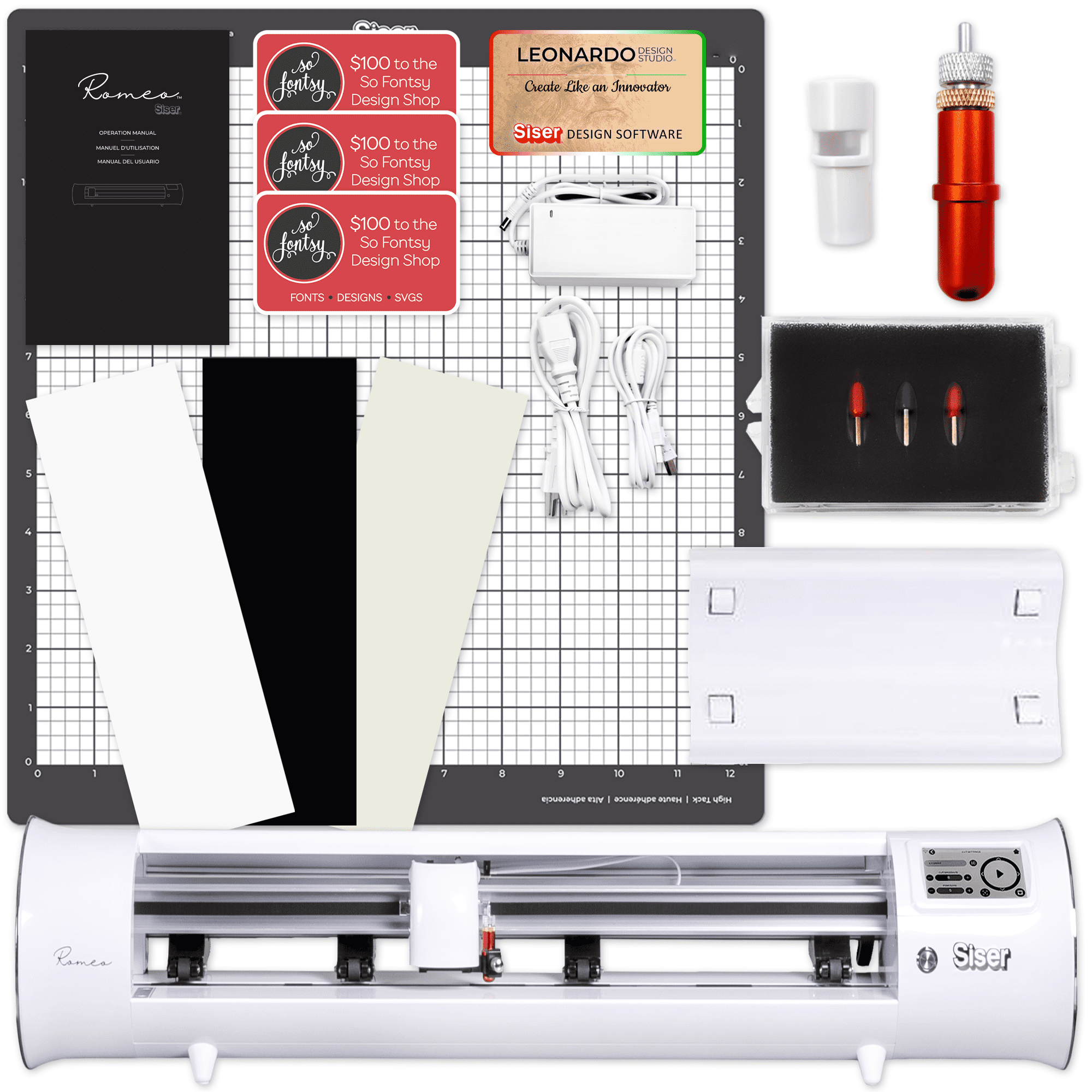 Siser Romeo 24" Vinyl Cutter Base Machine Bundle - Walmart.com