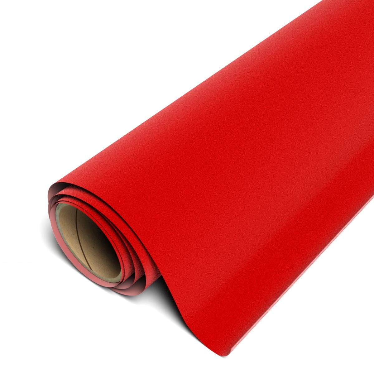 Siser StripFlock Pro HTV 12"x1yd Roll Bright Red - Textured Heat ...