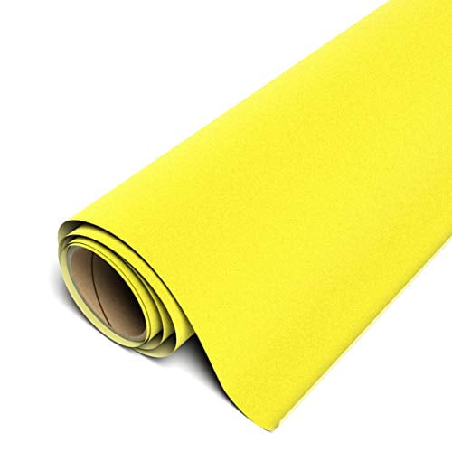 Siser StripFlock Pro HTV 12"x1yd Roll (Lemon) - Textured Heat Transfer ...