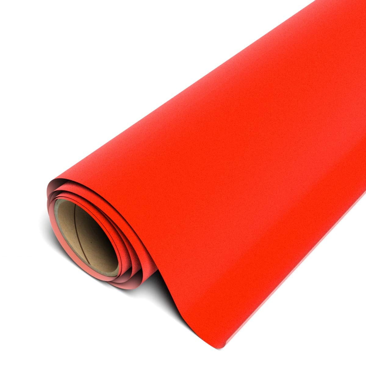 Siser StripFlock Pro HTV 12"x5yd Roll Fluorescent Red - Textured Heat ...