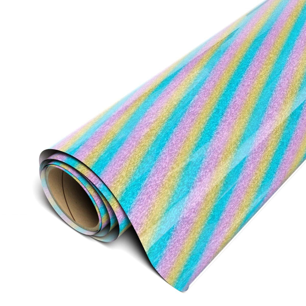 Siser Twinkle HTV 20"x25yd Roll - Reflective Glitter Heat Transfer Vinyl Rainbow - Walmart.com