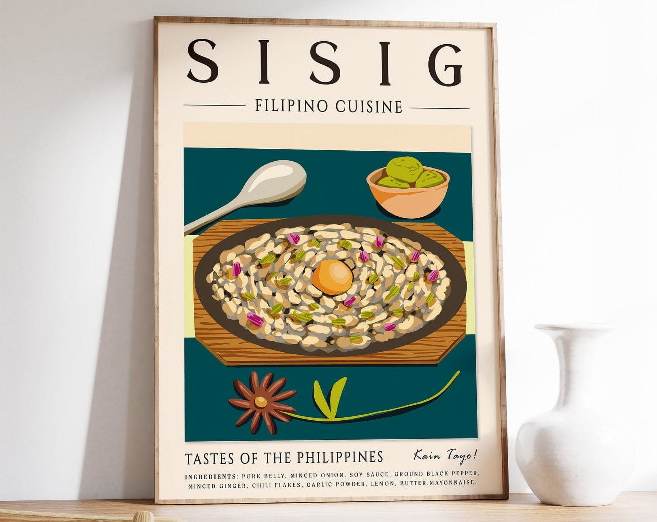 Sisig Filipino Food Poster, Filipino Food Print, Philippines Food ...