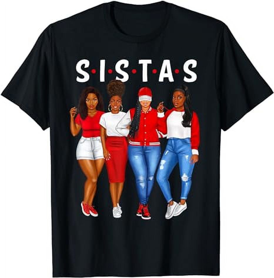 Sistas Melanin Queen Black History African Black Woman Magic T-Shirt ...