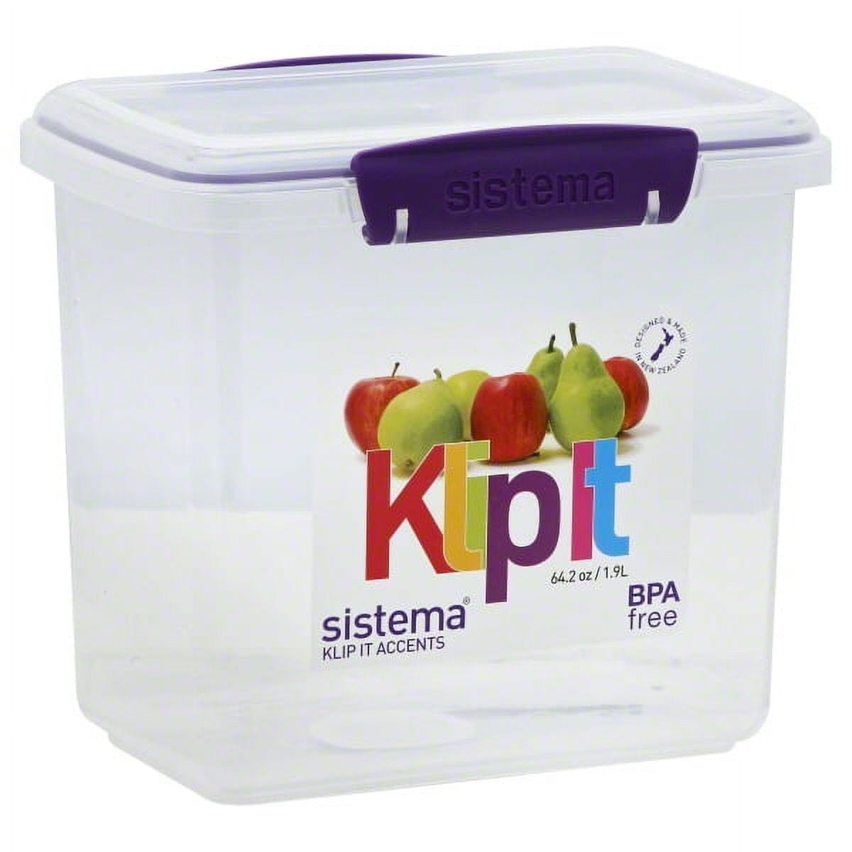 Sistema 1.9 L Food Storage Container 1 pk - Case Of: 6; Each Pack Qty ...