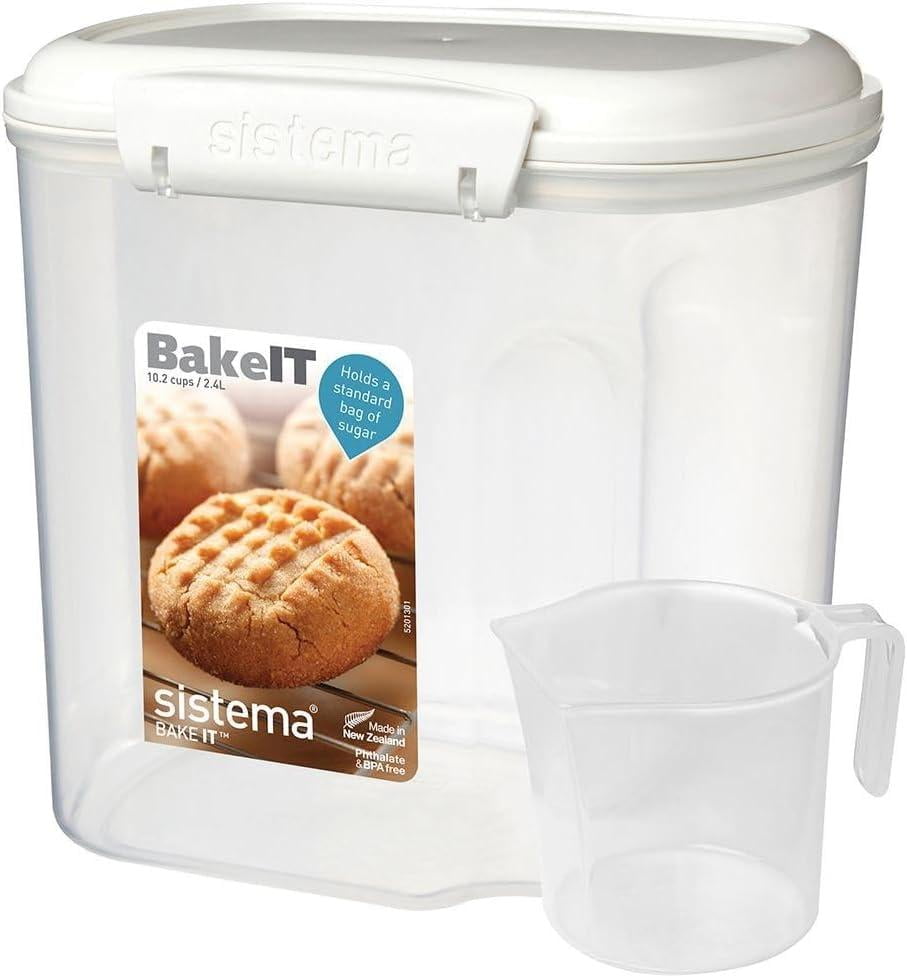 Sistema Flour and Sugar Storage Containers for Pantry with Lids and ...
