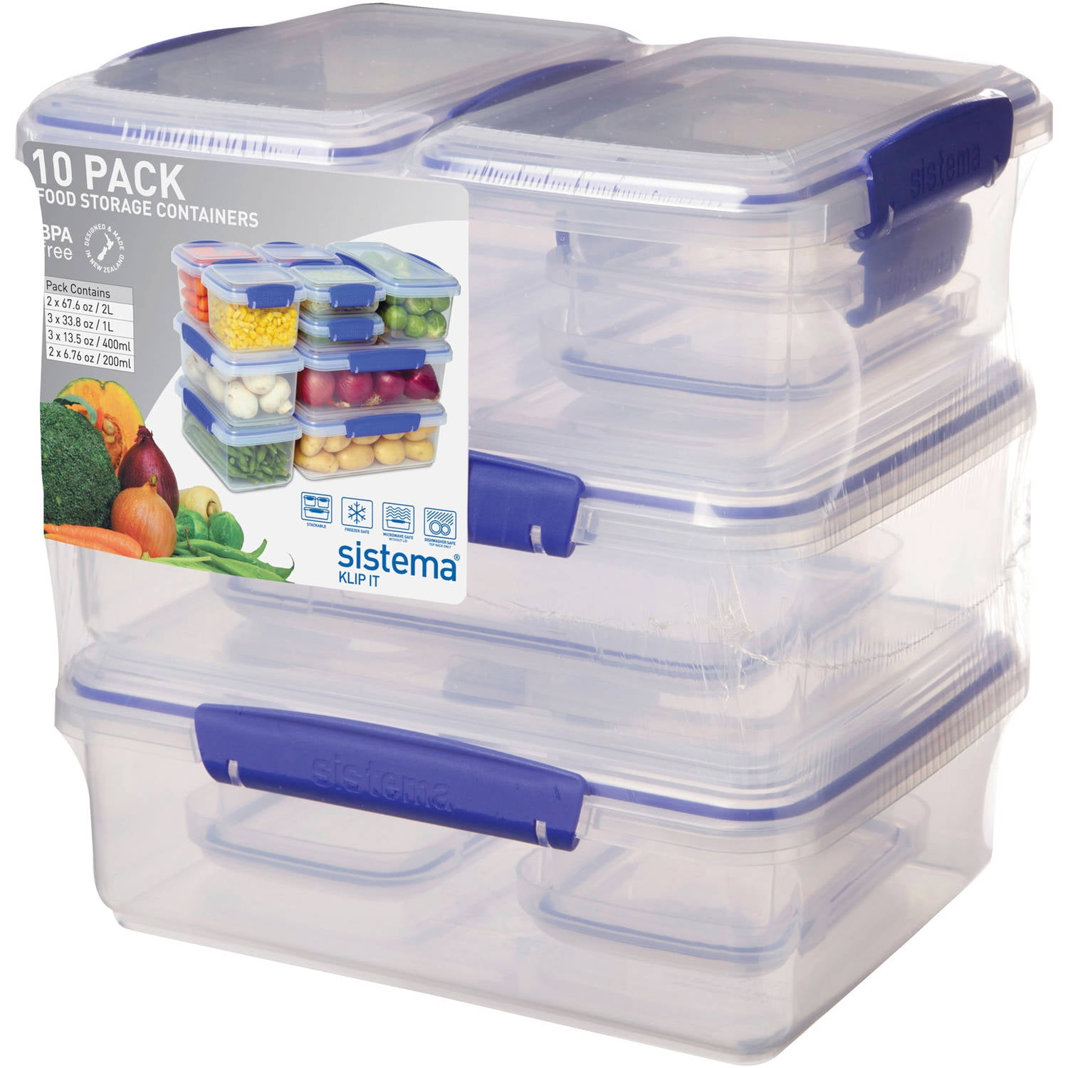 Sistema KLIP IT Container Set, 10 Pack - Walmart.com
