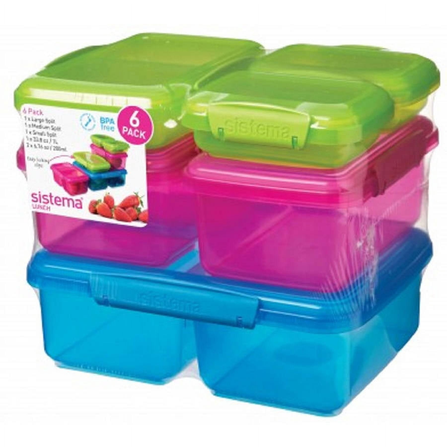 Sistema KLIP IT Container Set, Multi-Color, 6 Pack - Walmart.com