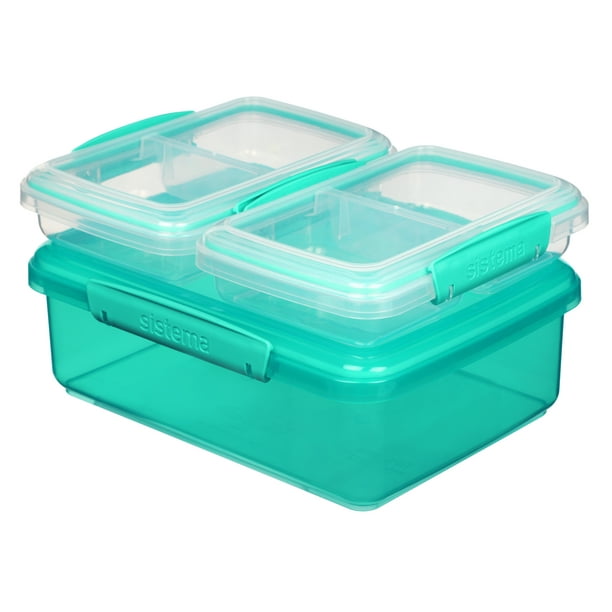 Sistema Klip It 9.7 Cup Plastic Food Storage Container, Set of 3 ...