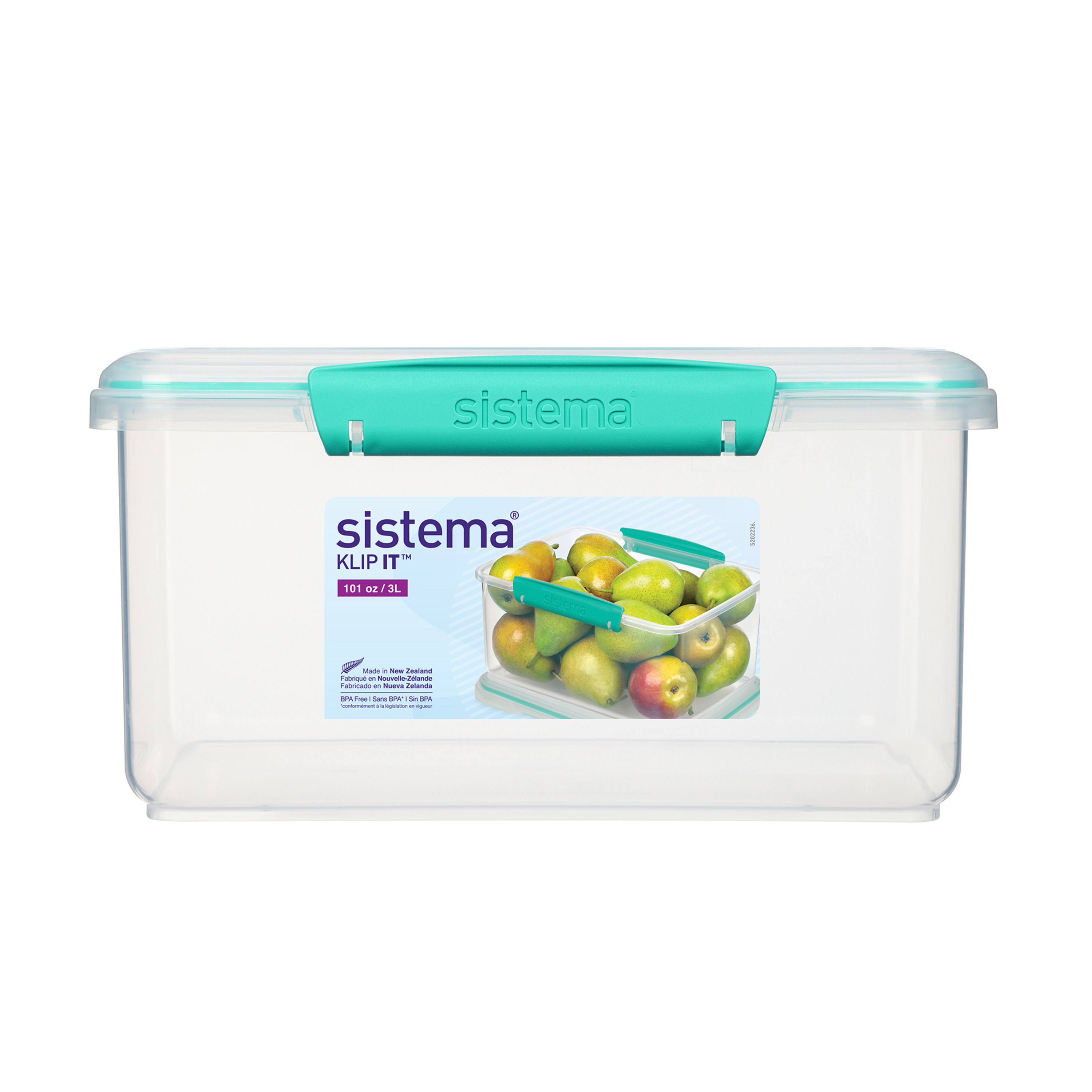Sistema To-Go 1.63L Salad & Sandwich Plastic Food Storage Container ...