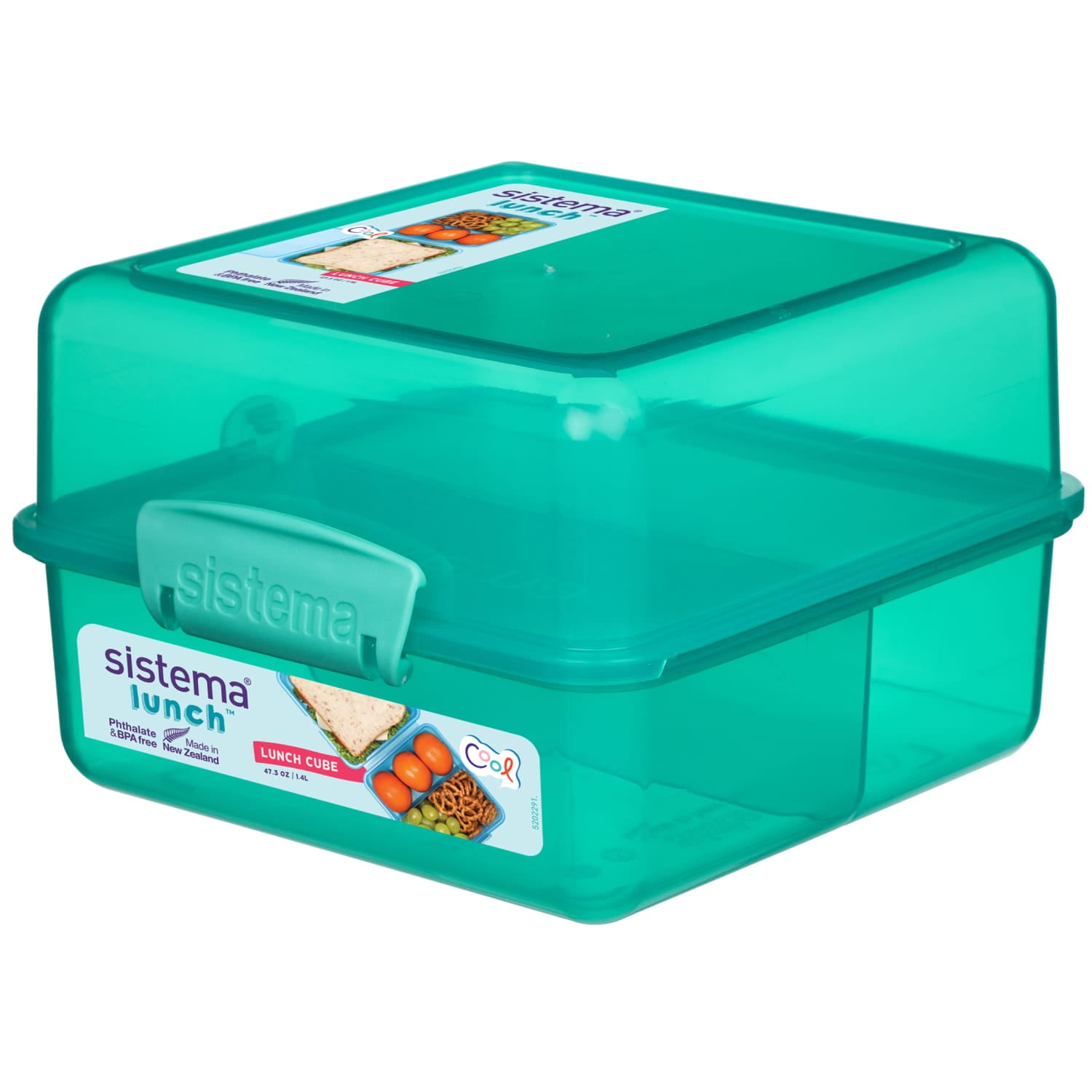 Sistema Lunch Box with Compartments | 1.4 L Lunch Cube | Food Storage ...