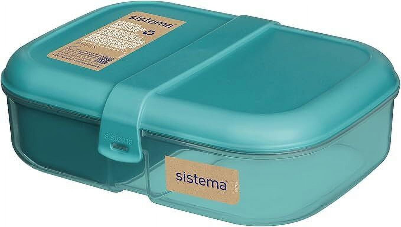 Sistema Ocean Bound Plastic Bento Box, 1.1 L Lunch Box, BPA-Free ...