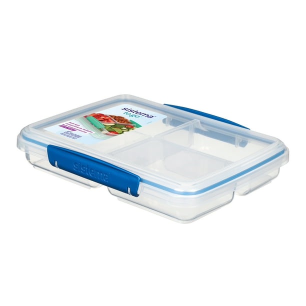 Sistema To Go Collection 820ml/3.4 Cups Multi Split Food Storage ...