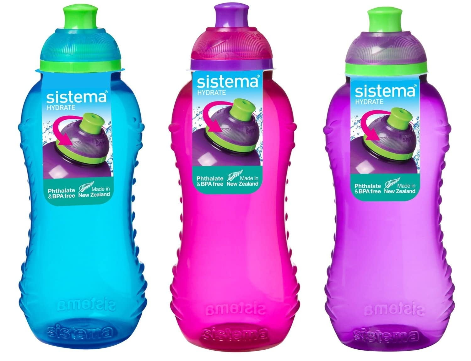 Sistema Twist 'N' Sip Collection Drink Bottle, 15.5 Ounce, Assorted ...