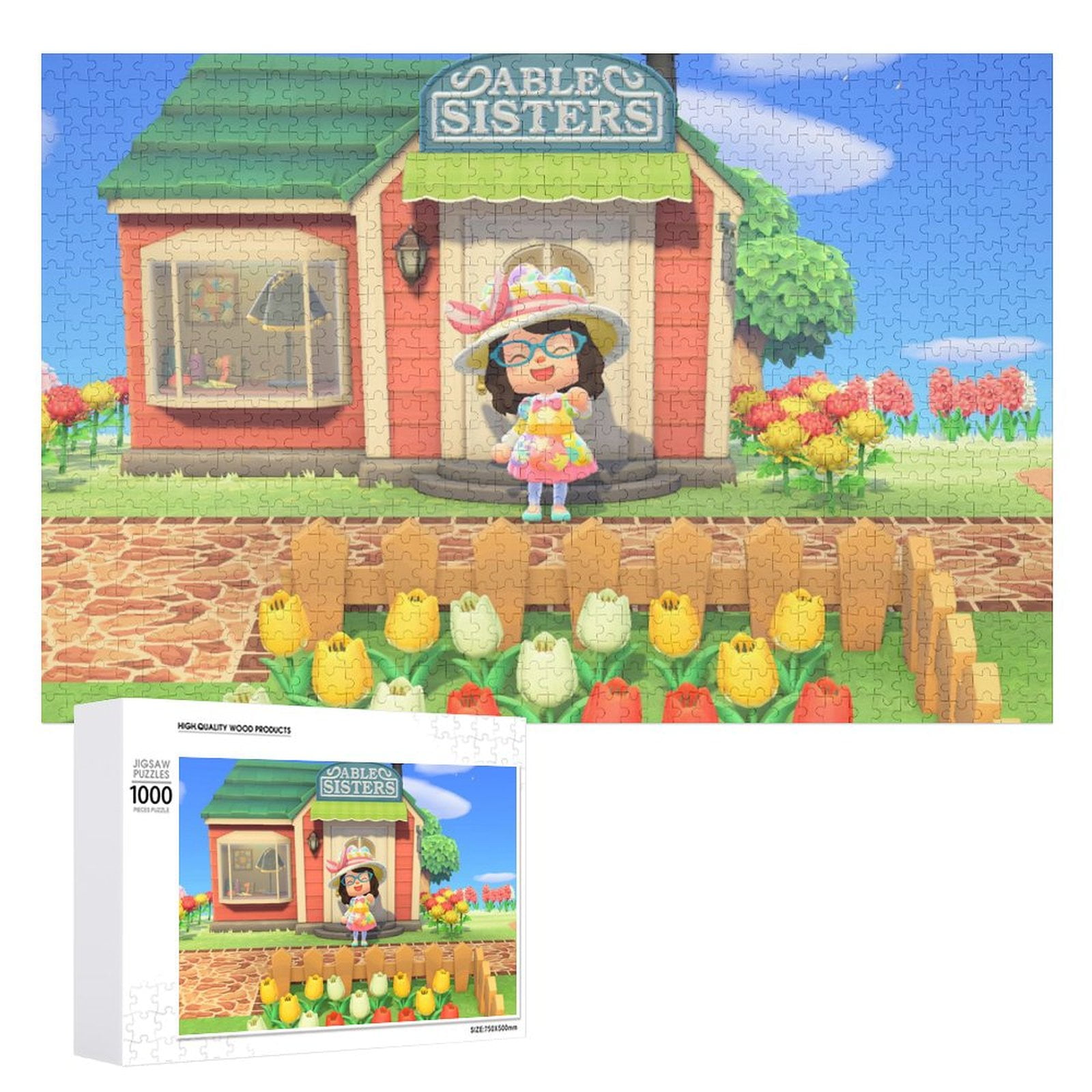 Sister Animal Crossing New Horizons Wooden Jigsaw Puzzles Accessories ...