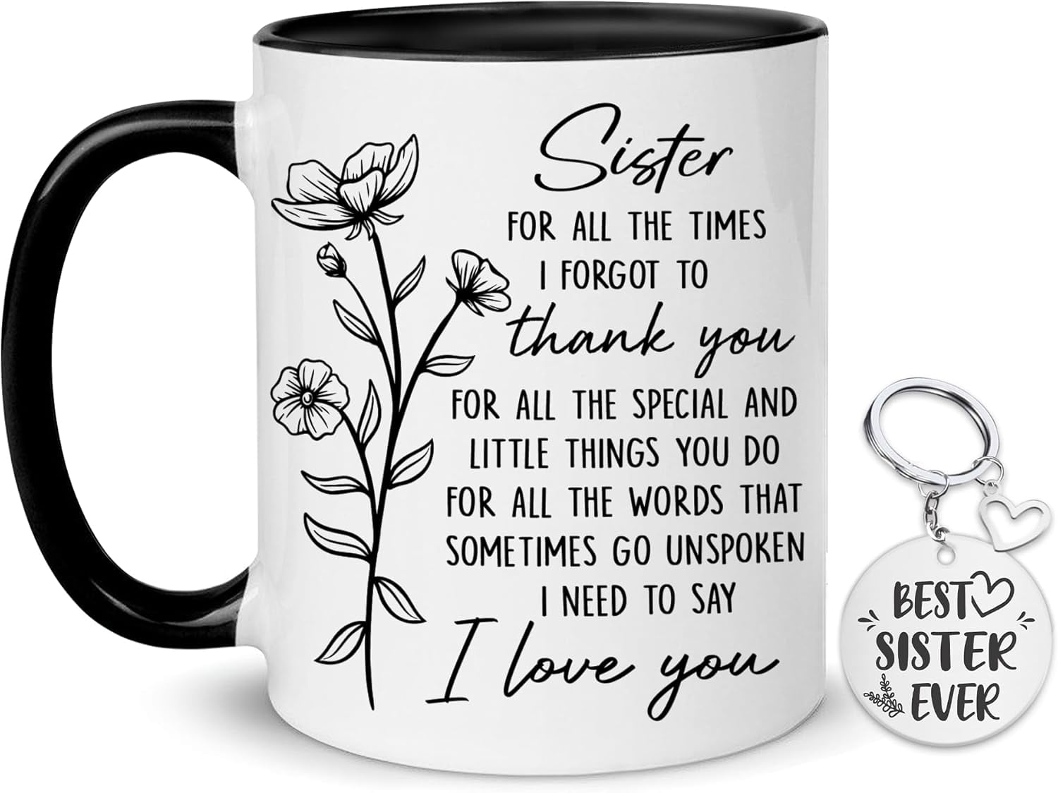 Sister Coffee Mug 11 oz – Sisters Cup Gifts From Sister For Birthday ...