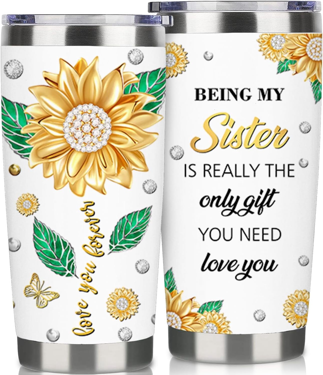 Sister Gift from Sister Brother -20 oz Sister Coffee Cup Vacuum ...