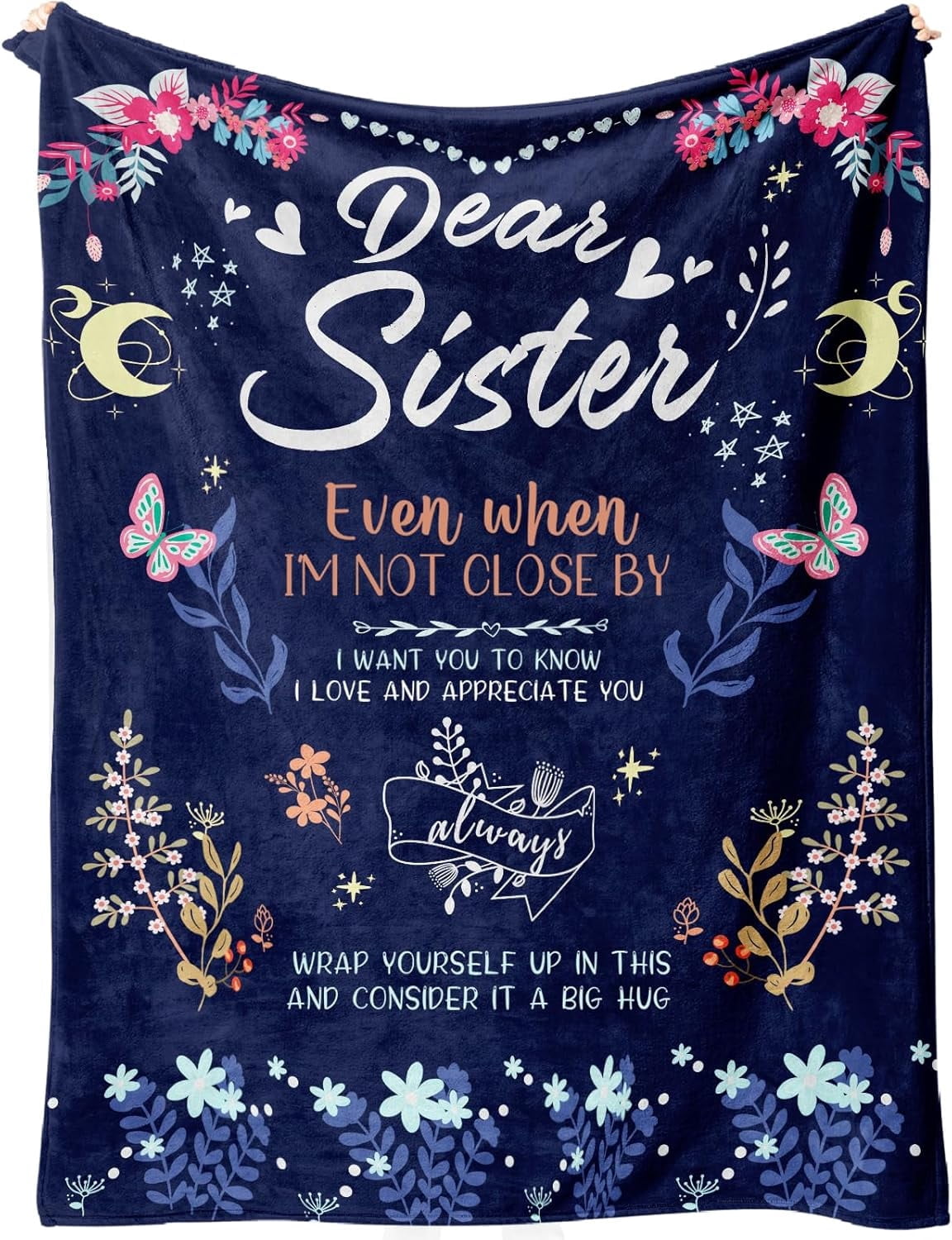 Sister Gifts Blanket, Sisters Gifts from Sister on Mother's Day ...