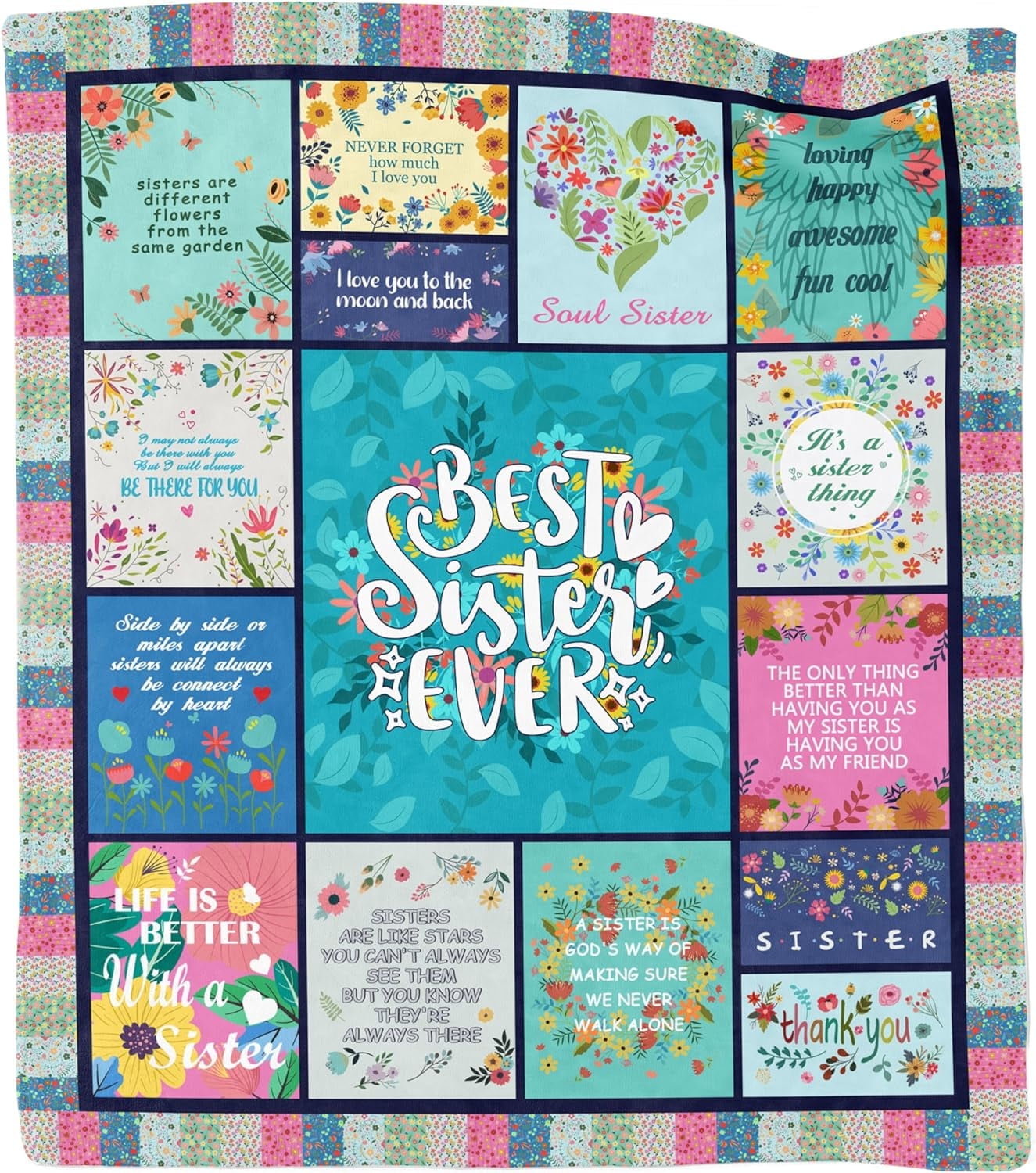Sister Gifts Blanket for Birthday, Mother's Day, Christmas - Big Sister ...