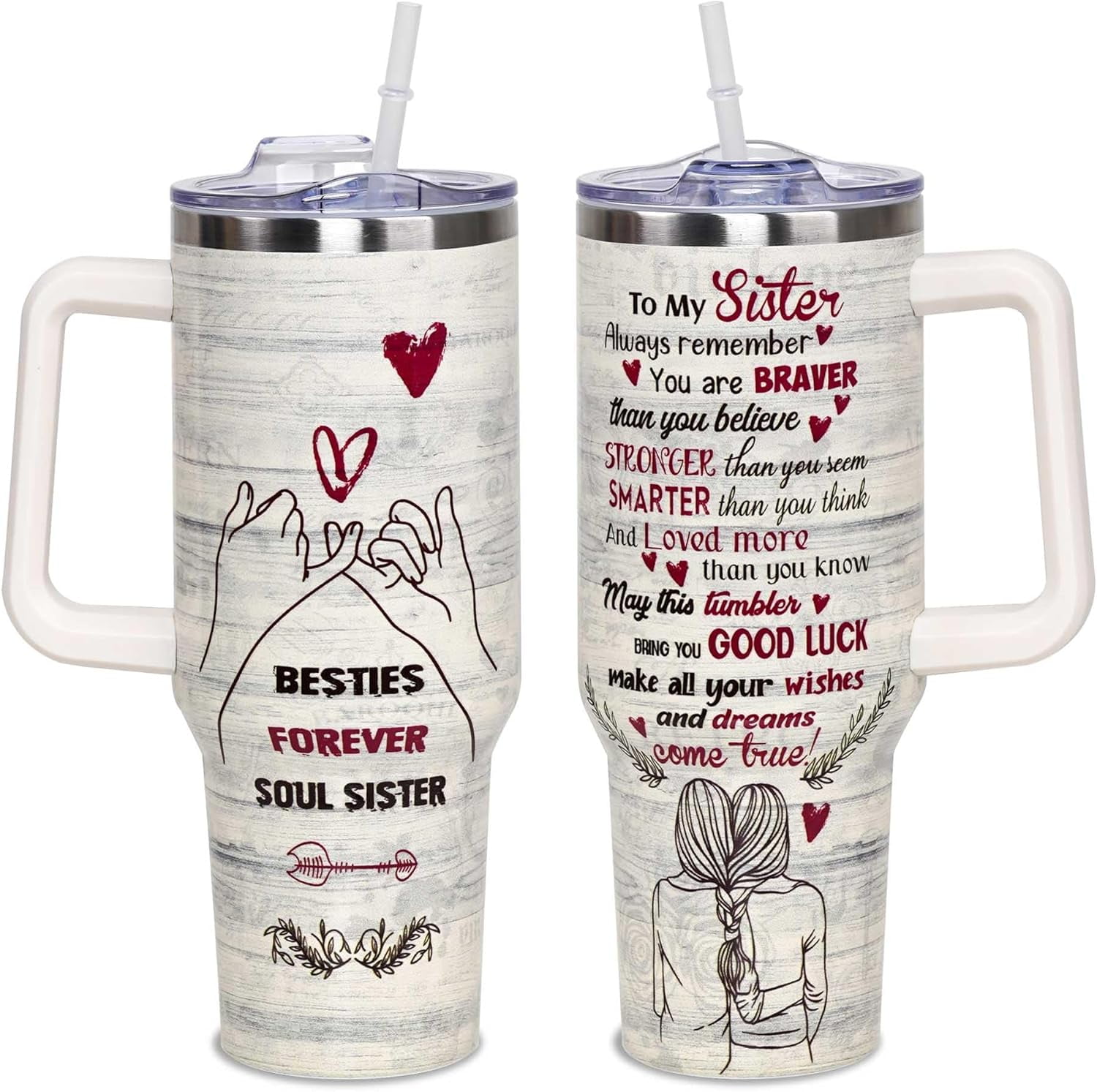 Sister Gifts From Sister or Brother, Birthday Gifts for Sister Cup ...