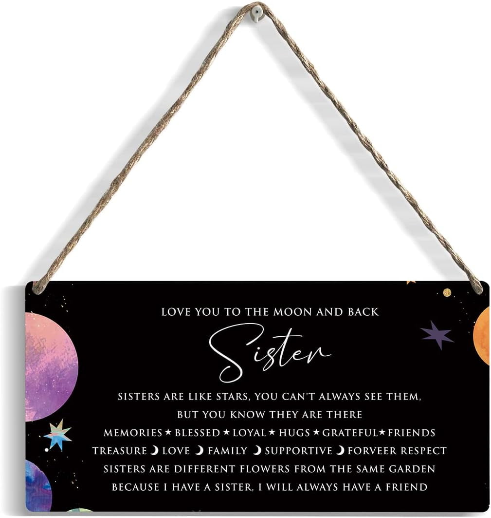 Sister Gifts Sisters Gifts from Sister Wood Sign Wall Hanging Decor ...