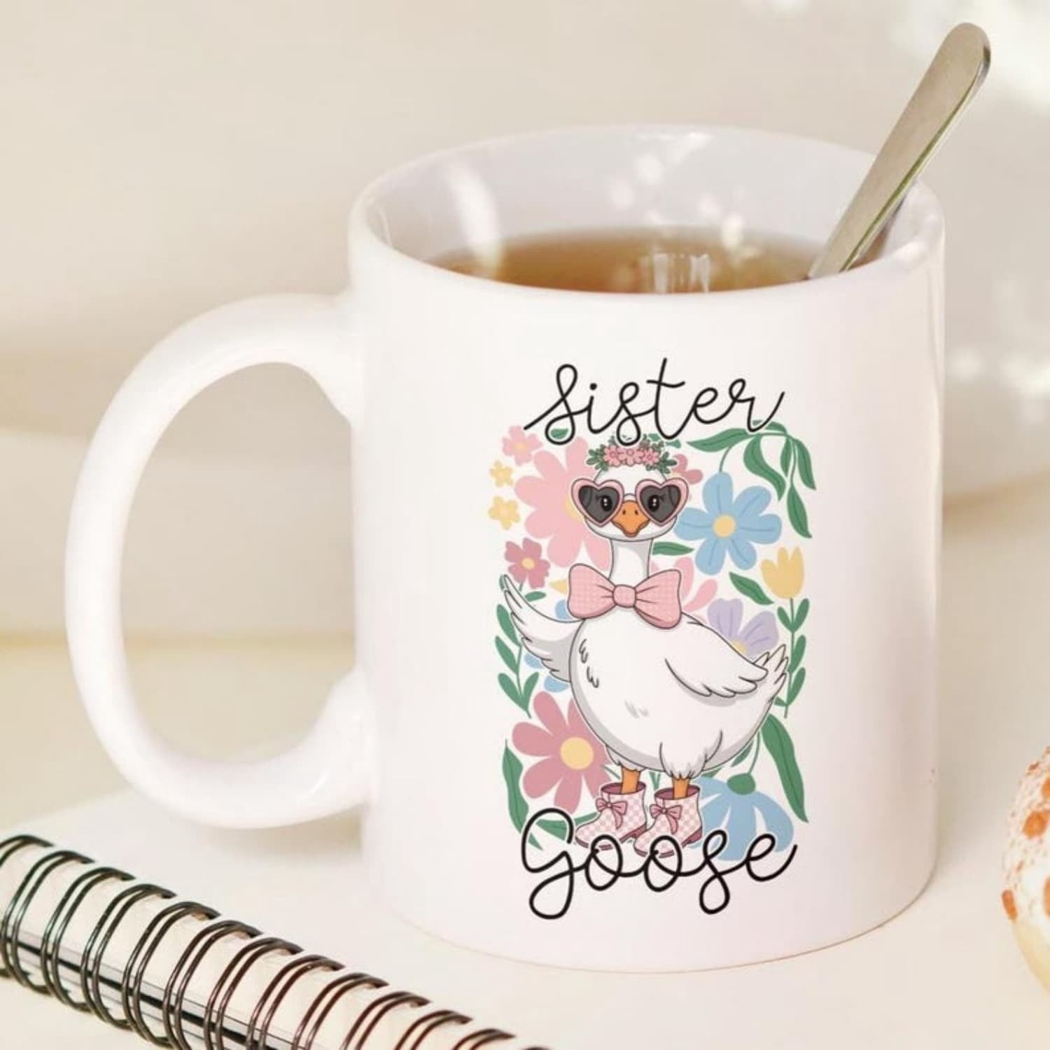Sister Goose Mug, Sister Birthday Gift, Funny Goose Mug, Funny Office ...