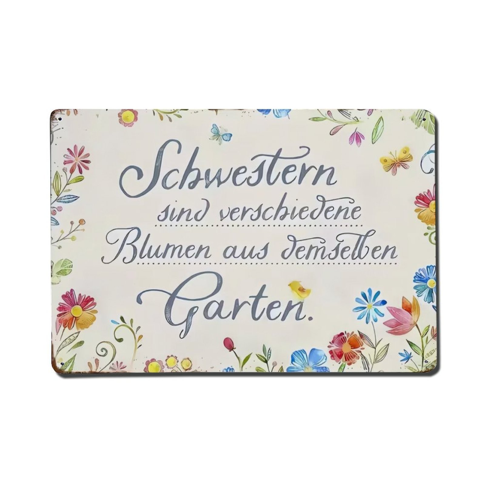 Sister Is from The Same Garden Tin Sign Vintage Metal Poster Living ...