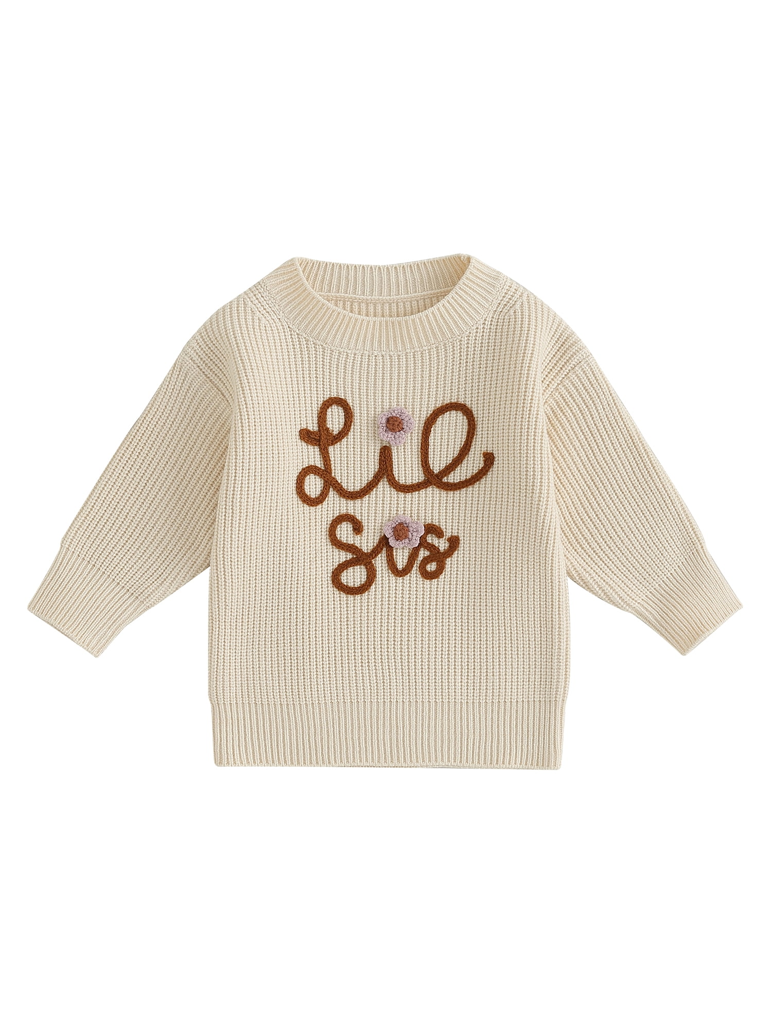 Sister Matching Outfit Toddler Baby Girls Sweater Kids Letter ...