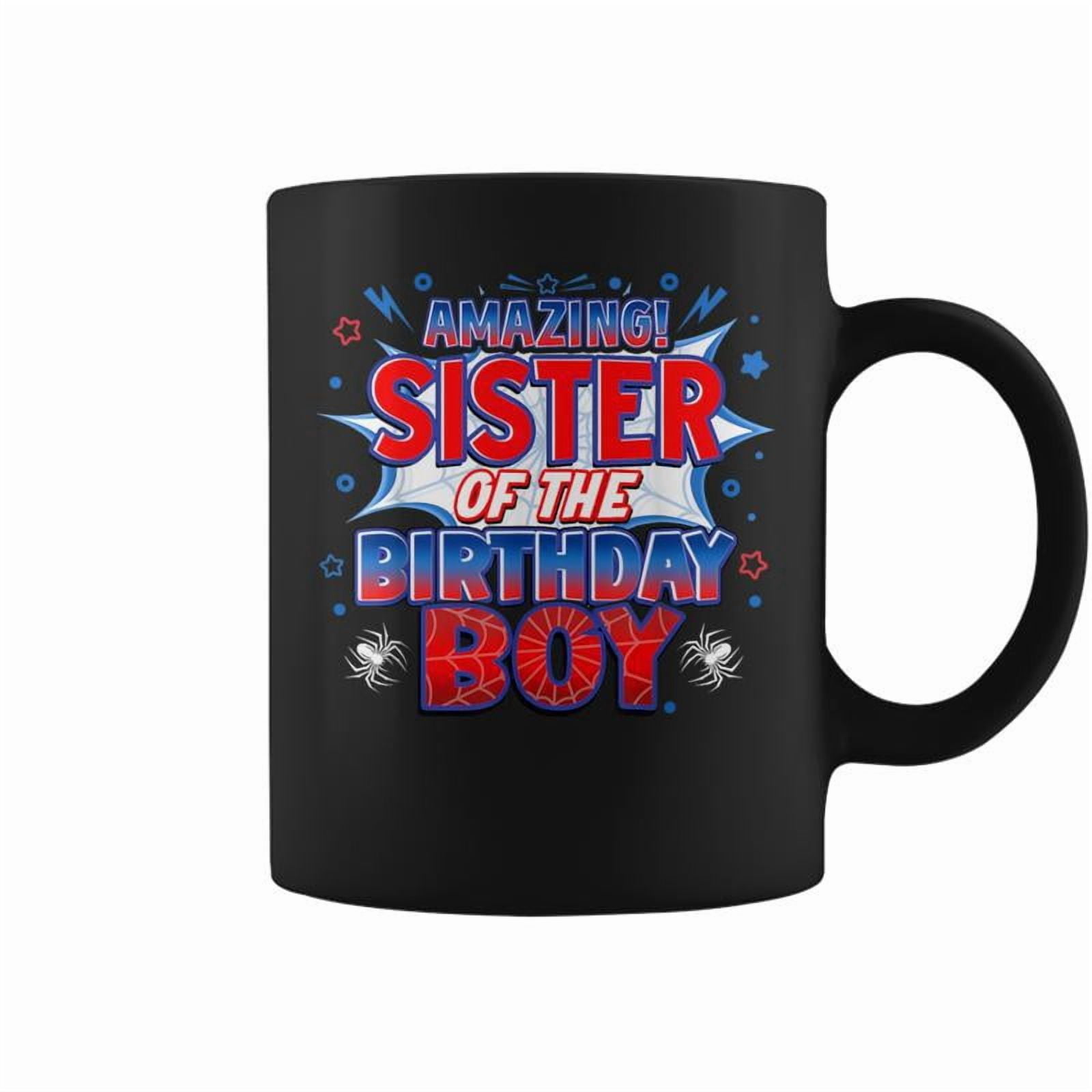 Sister Of The Birthday Boy Costume Spider Web Birthday Party Coffee ...