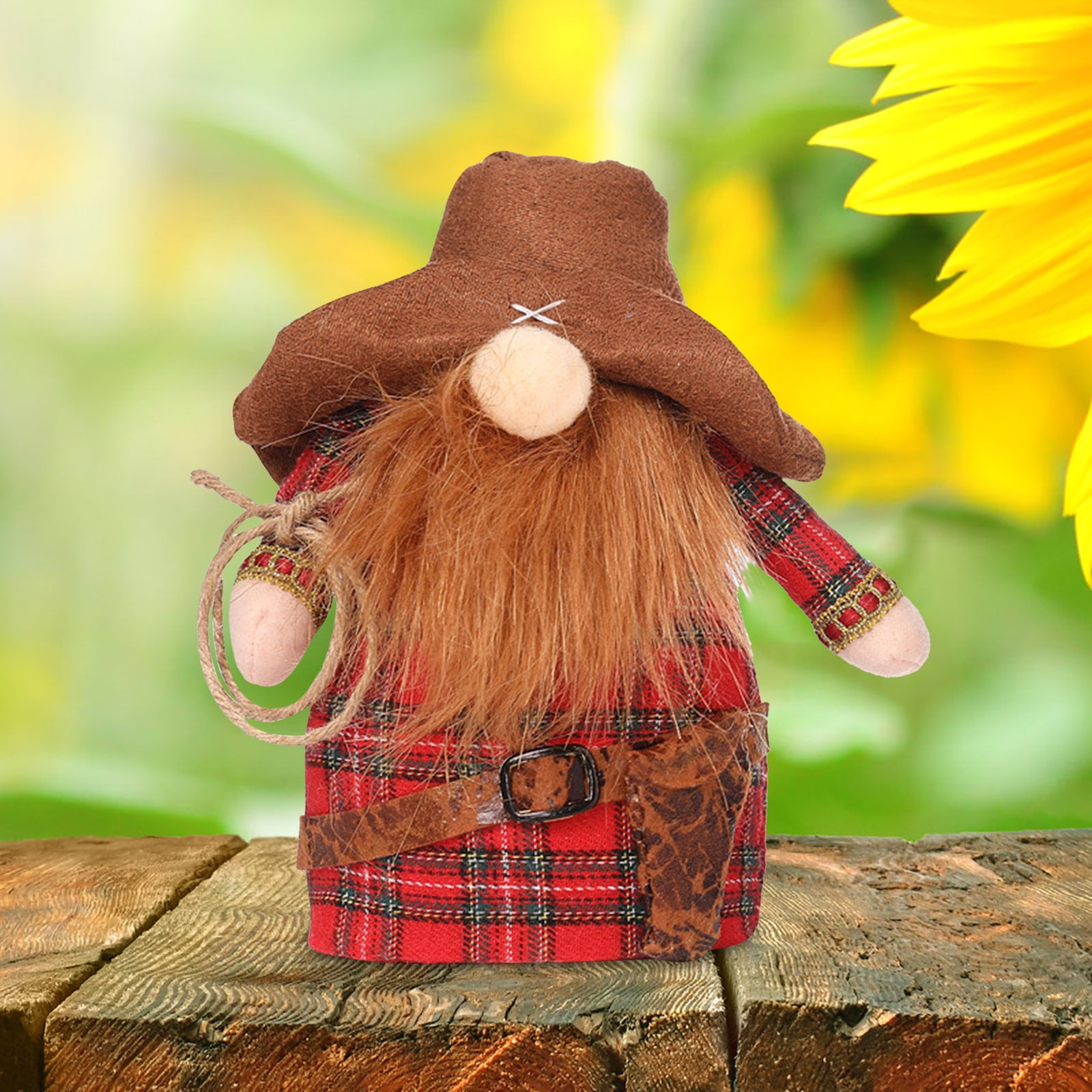 Sister Ornament Western Cowboy Hat Country Style Doll Rope Doll ...