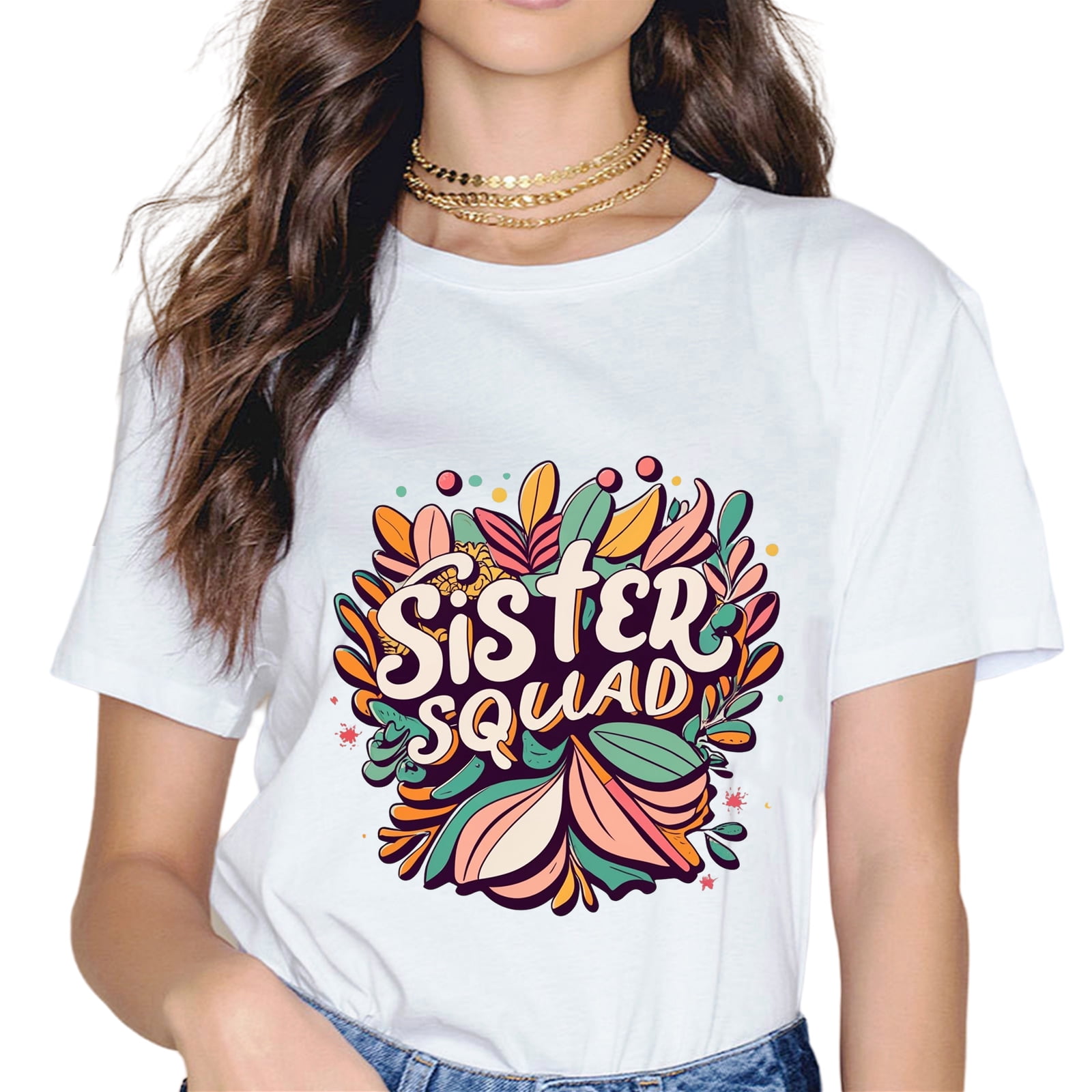 Sister Squad Family Siblings Sister Love Announcement Sis T-Shirt ...