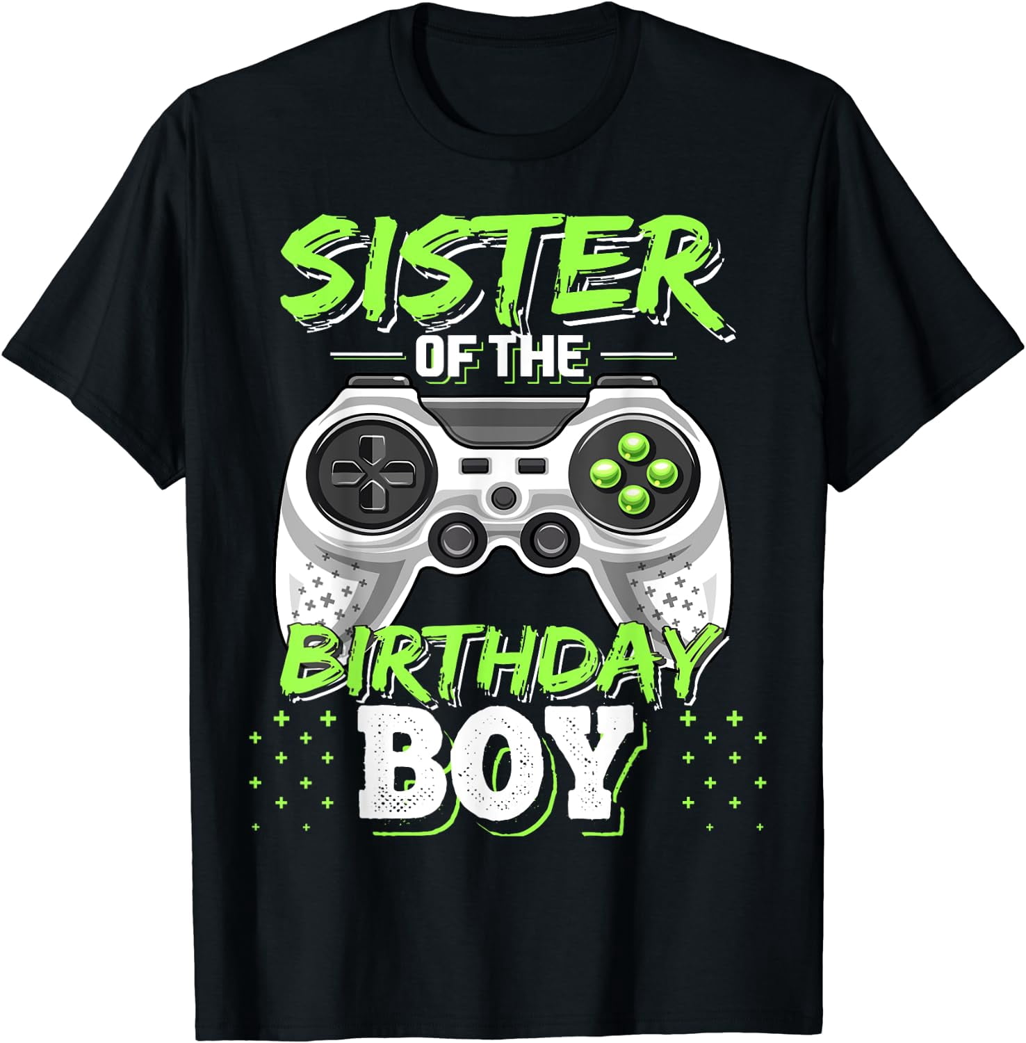 Sister of the Birthday Boy Matching Video Game Birthday Gift T-Shirt ...