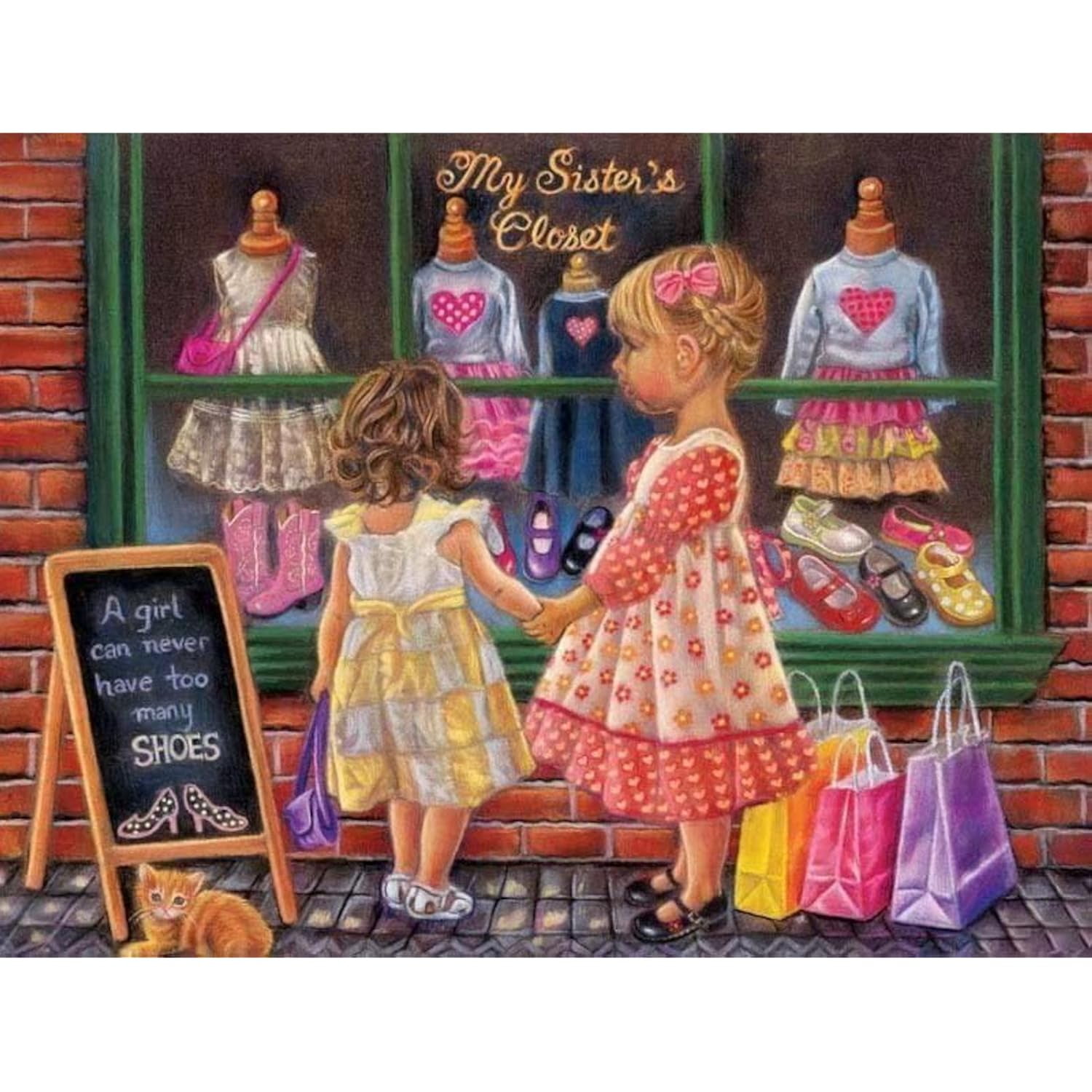 My Sister's Closet500 Large Piece Jigsaw Puzzle, Illustrated Art Jigsaw ...