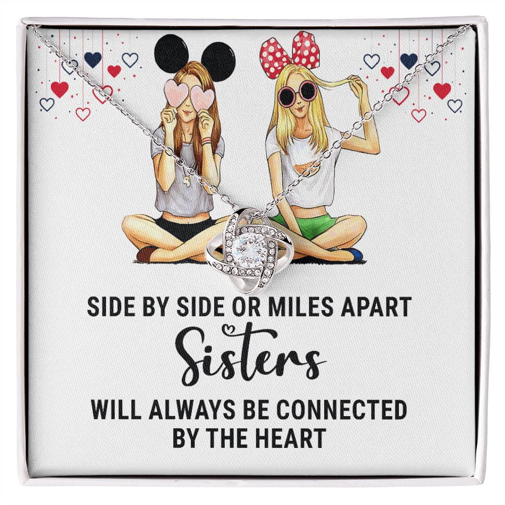 Sisters Connected by The Heart Infinity Knot Necklace - Walmart.com