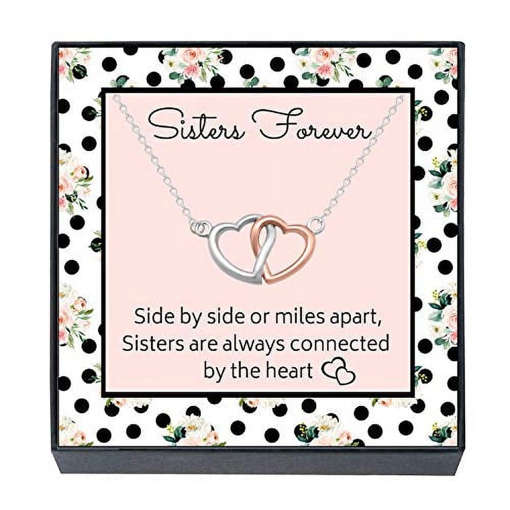 "Sisters Forever" Jewelry Gifts from Double Infinity Valentine Heart ...