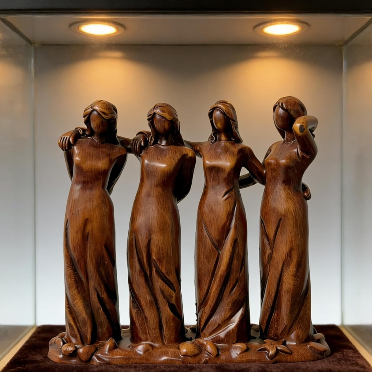 Sisters Friendship Resin Figurines Statue - Friend Birthday for Women ...