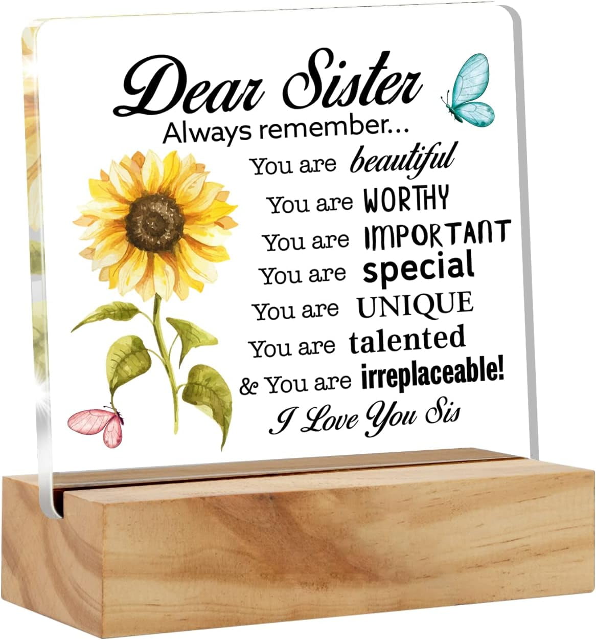 Sisters Gift Bset Sister Gifts From Sister, Inspirational Sister Love ...