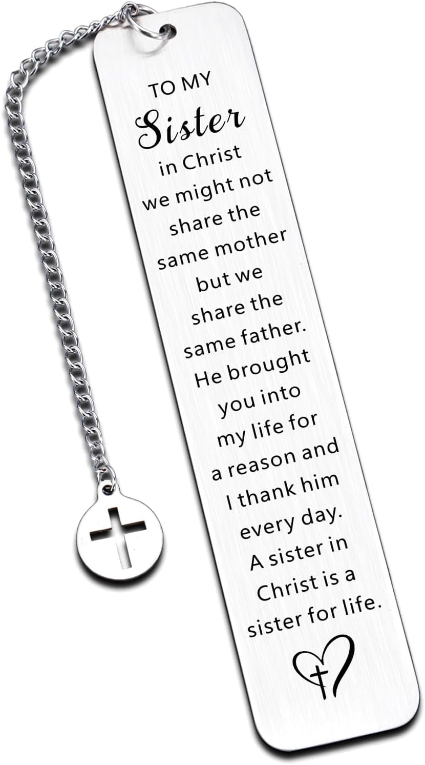 Sisters Gifts from Sister, Sister Religious Bookmark, Sister in Christ ...