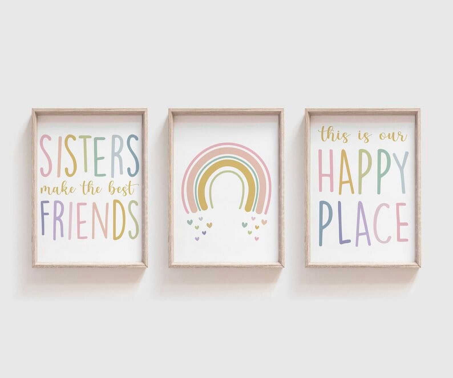 Sisters Make The Best Friends Quote Poster Sisters Wall Art Sign ...