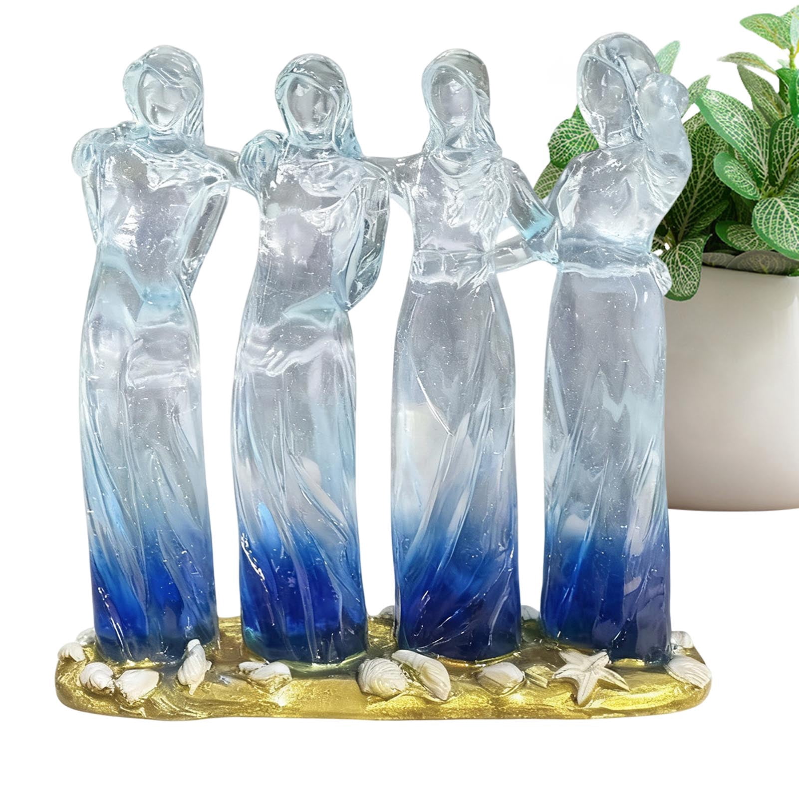 Sisters by My Side,Celebrates Friendships Four Sisters Sculpture,Friend ...
