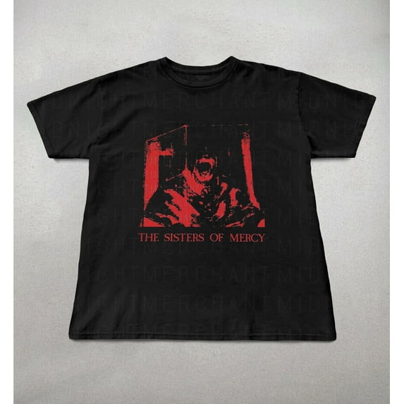 Sisters of mercy Tshirt, 80s rock band tee, retro graphic tee, gothic ...