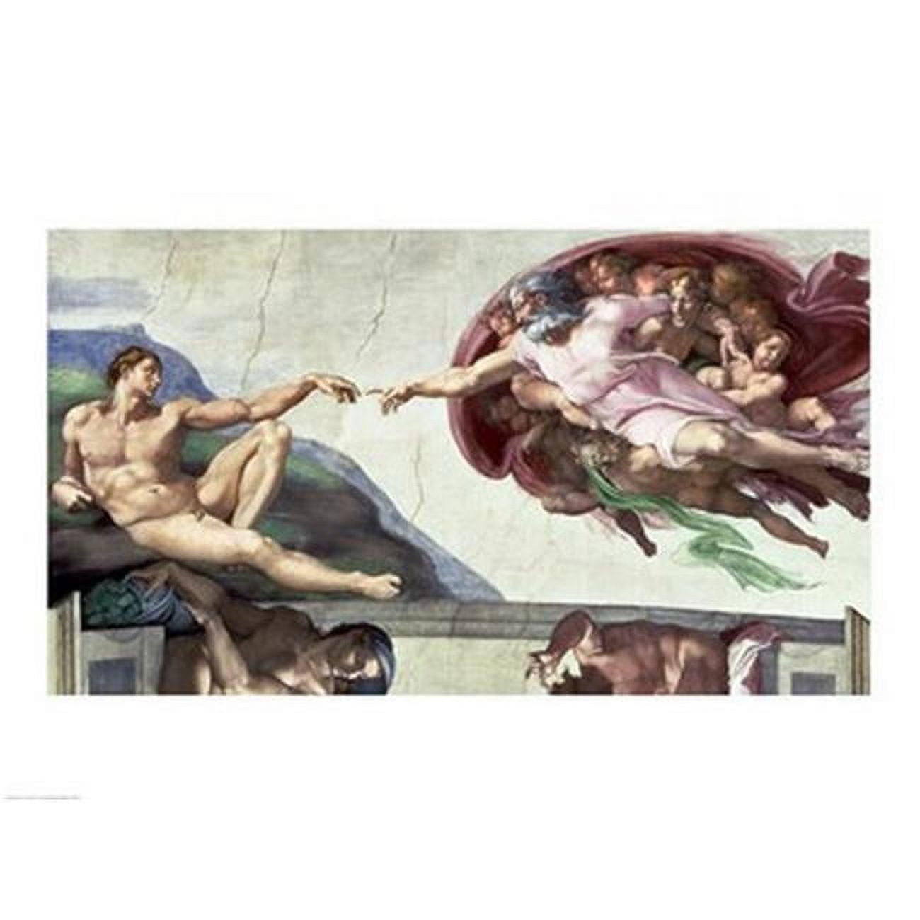 Sistine Chapel Ceiling 1508-12 The Creation of Adam 1511-12 Poster Print by Michelangelo ...