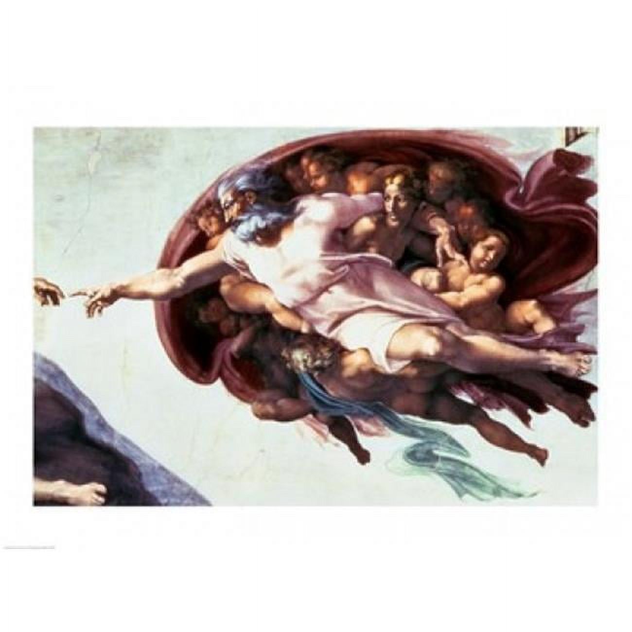 Sistine Chapel Ceiling - Creation of Adam 1510 Poster Print by ...