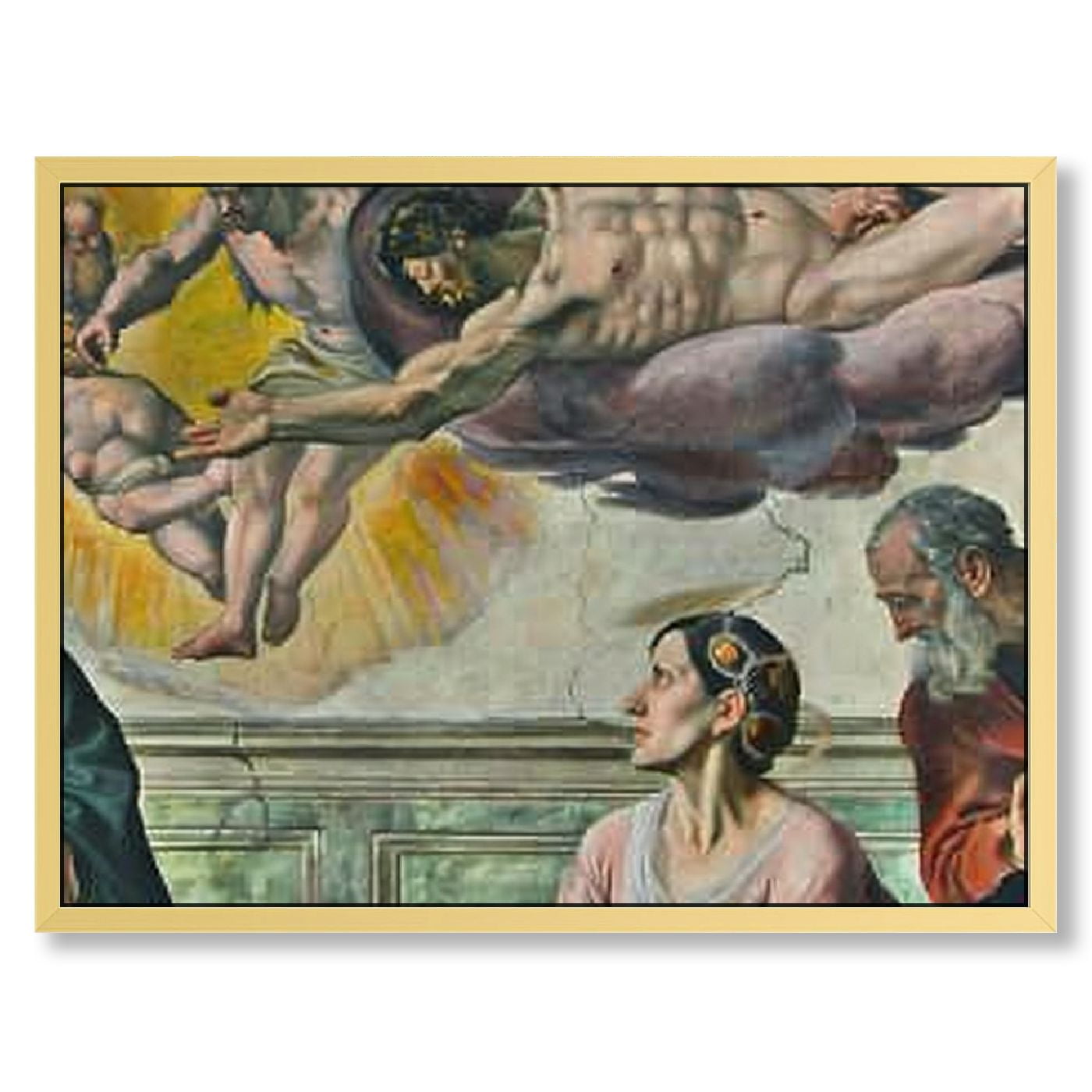 Sistine Chapel Ceiling Fresco Creation Of Adam Poster Modern Canvas ...