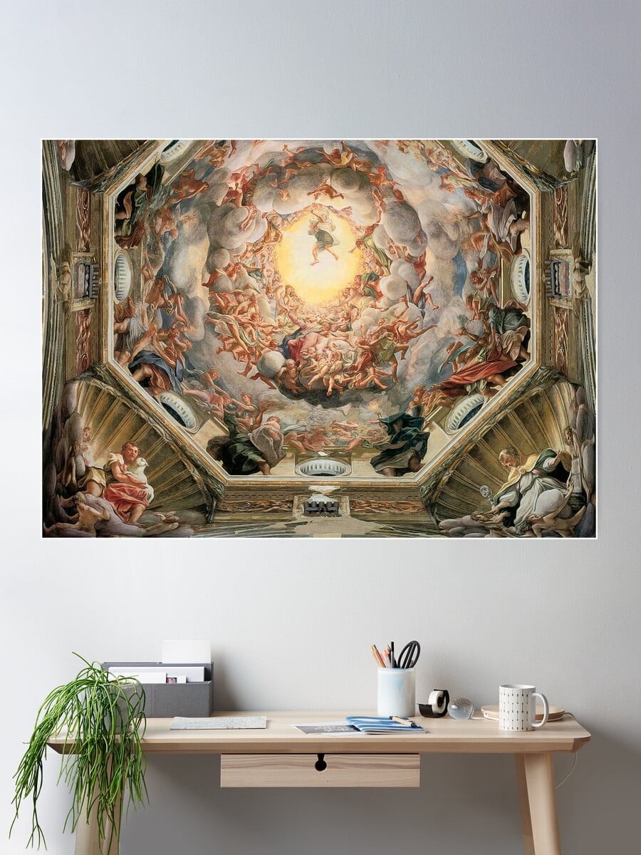 Sistine Chapel Ceiling Michelangelo Poster Wall Art, Modern Wall Decor ...