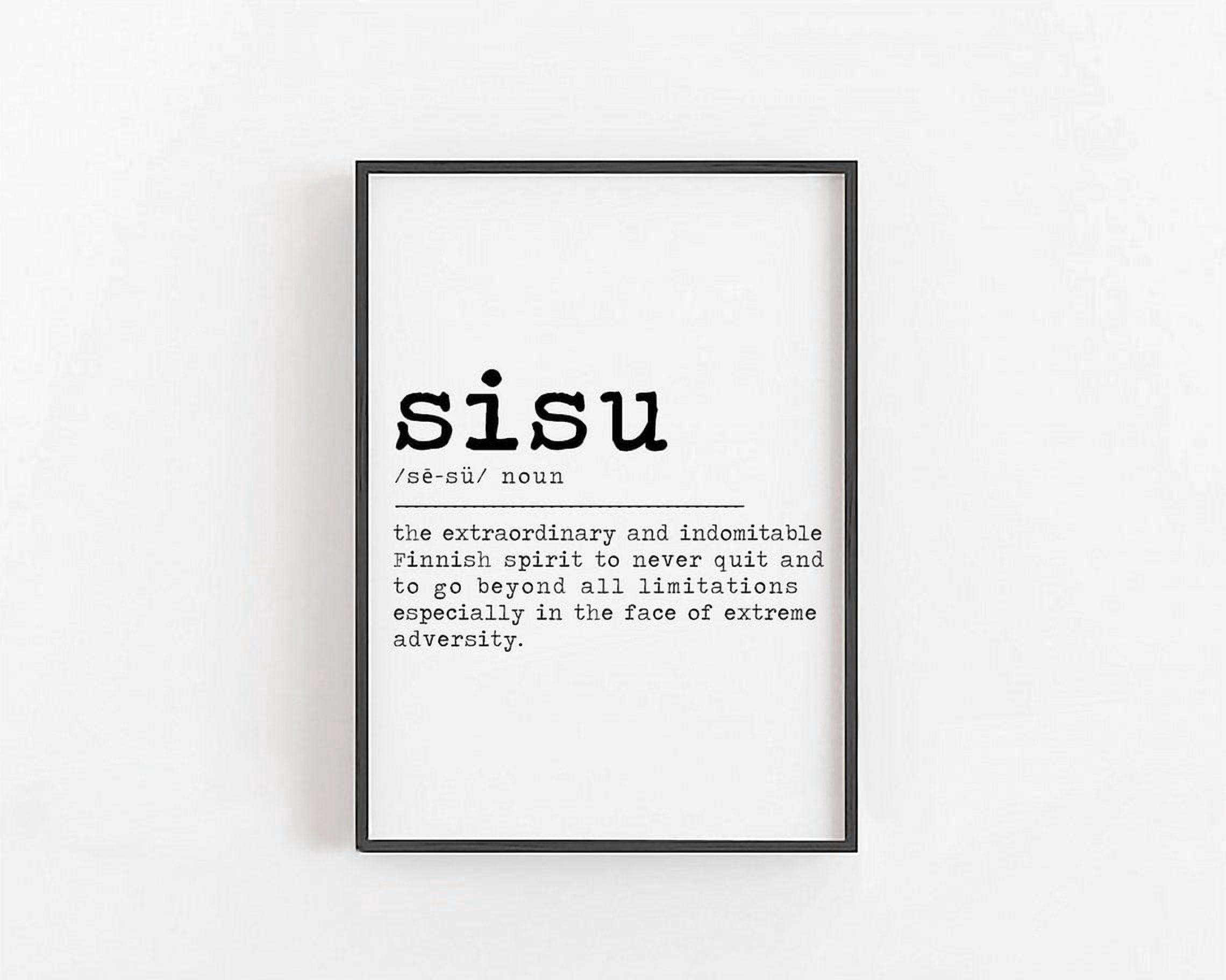 Sisu Definition, Sisu Print, Sisu Sign, Sisu Gifts, Sisu, Finnish Gifts ...