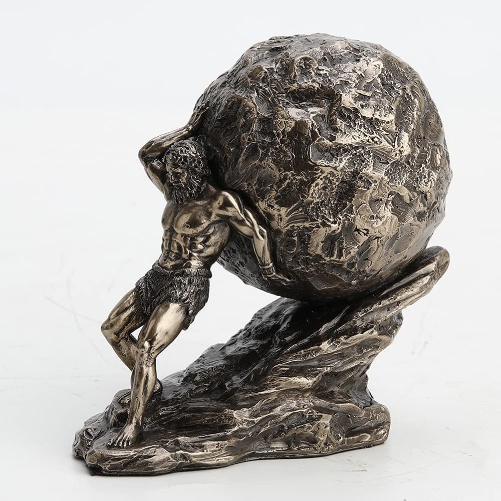 Sisyphus Rolling The Boulder - Classic Statue Sculpture - Walmart.com