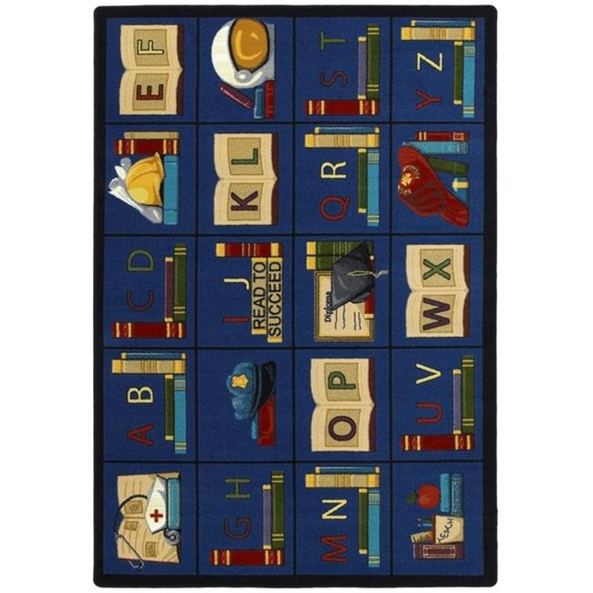 Sit & Read 5 ft.4 in. x 7 ft.8 in. WearOn Nylon Machine Tufted- Cut ...