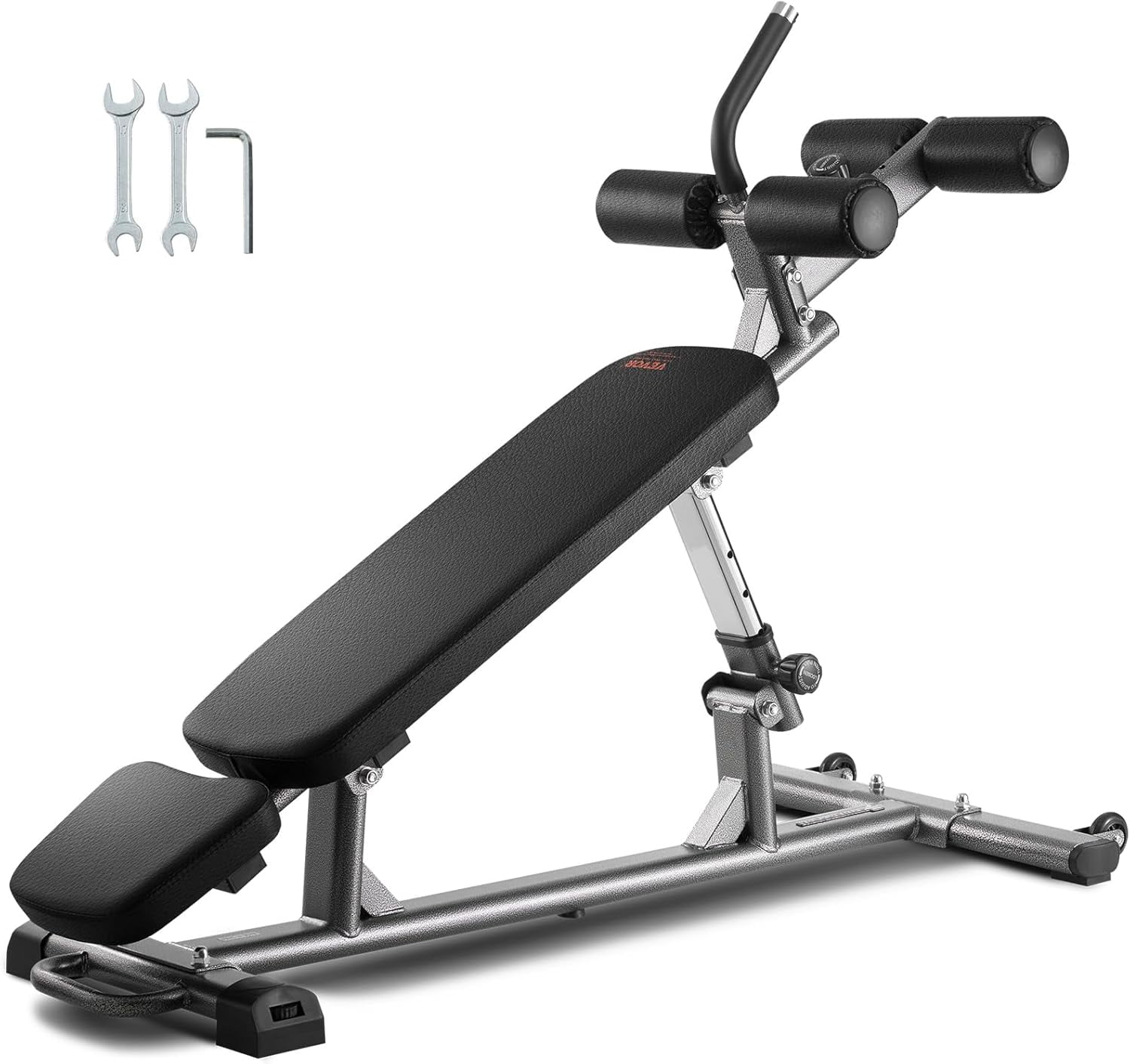 Sit-Up Bench, 4-level Adjustable Strength Training Bench, Press Bench ...