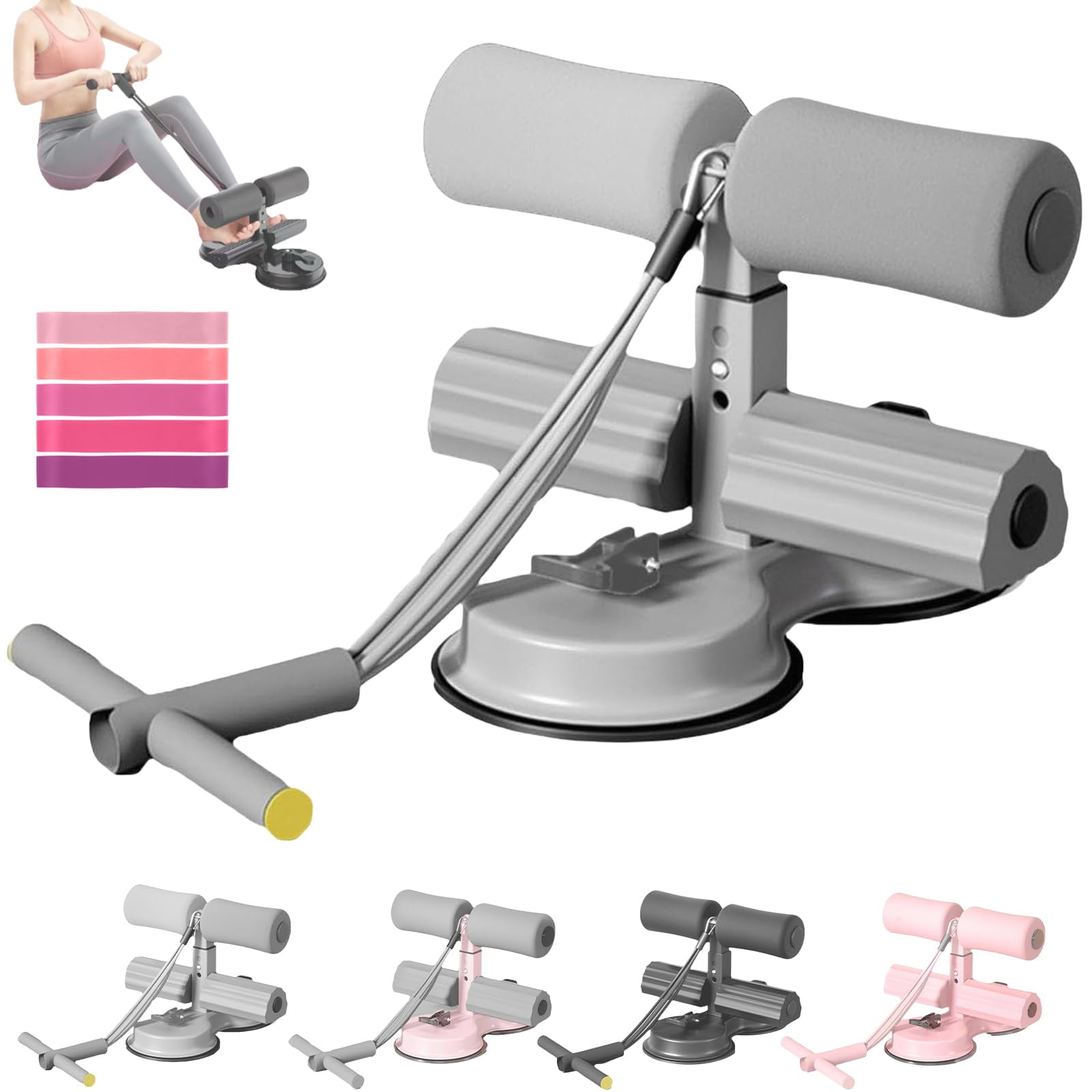 Sit up Exercise Equipment, Dual Suction Cup Core Exercise Ab Machine ...